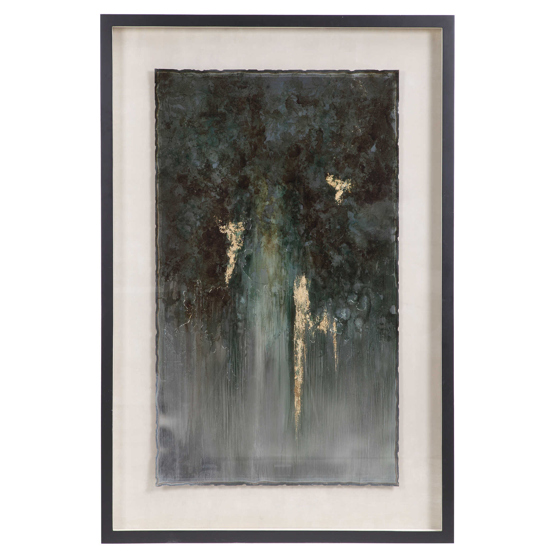 Rustic Patina Grande Abstract Art – Model Home Accents