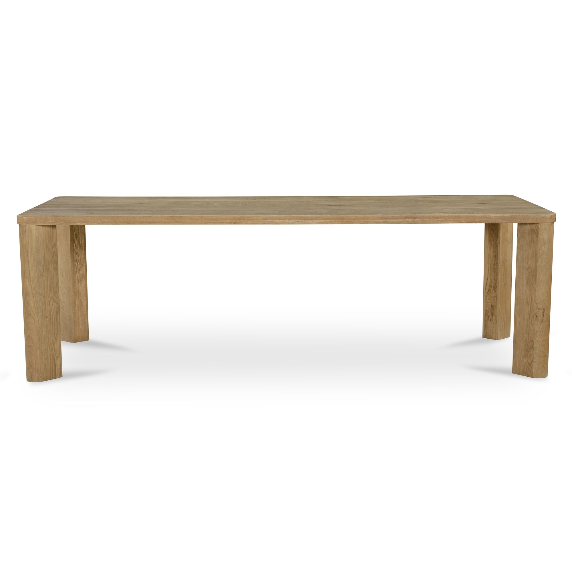 Segment Dining Table Wood Large Heritage Brown – Model Home Accents